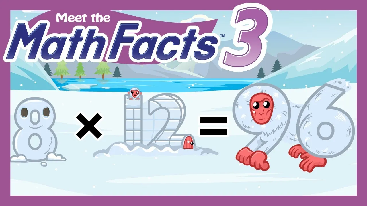 Meet the Math Facts Multiplication & Division - 8 x 12 = 96 - ClassX