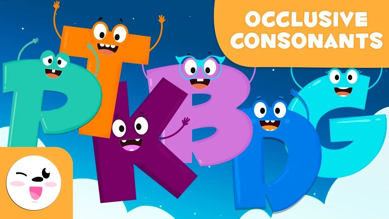 My First Letters - Occlusive Consonants (P, T, K, B, D, G) - Phonics ...