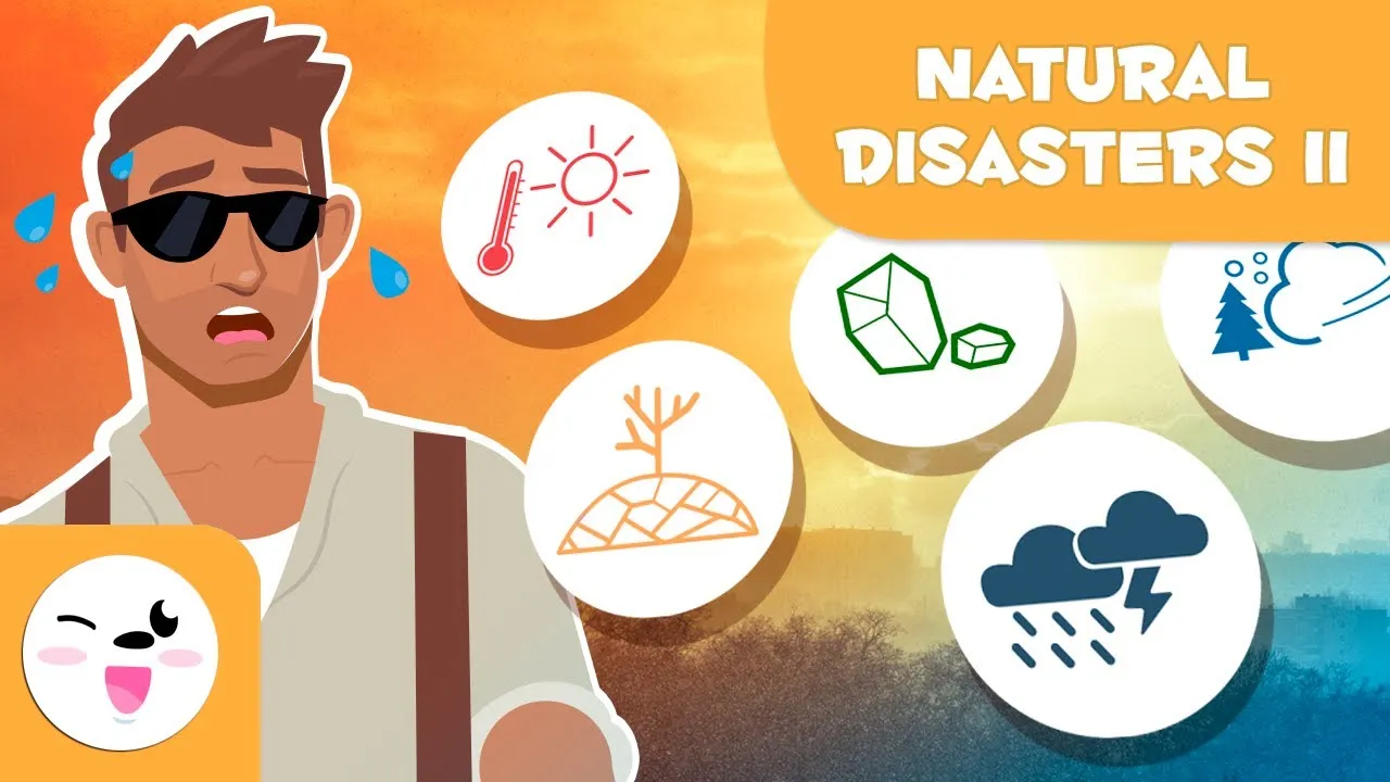 NATURAL DISASTERS for Kids ????️ DROUGHT ☀️ HEAT WAVE ️ AVALANCHE ⛰ ...
