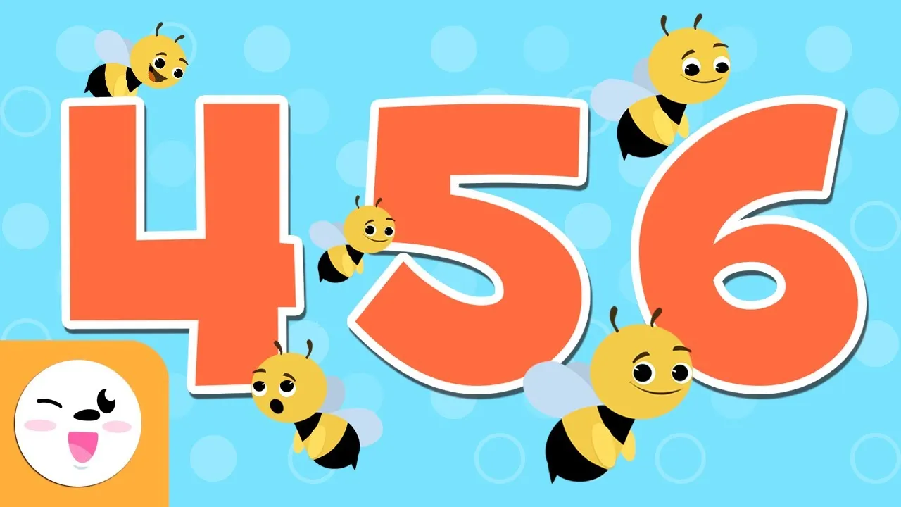 Numbers 4, 5 and 6 - Learn to Write and Count from 4 to 6 - Compilation ...