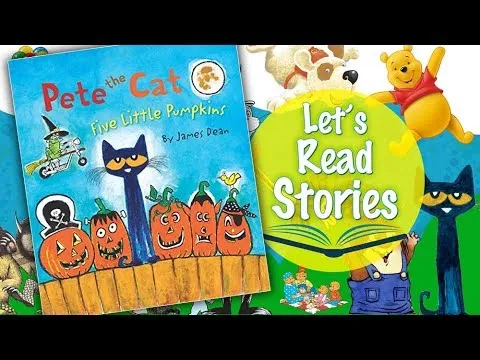 Pete the Cat: Five Little Pumpkins - Halloween Story for Children ...