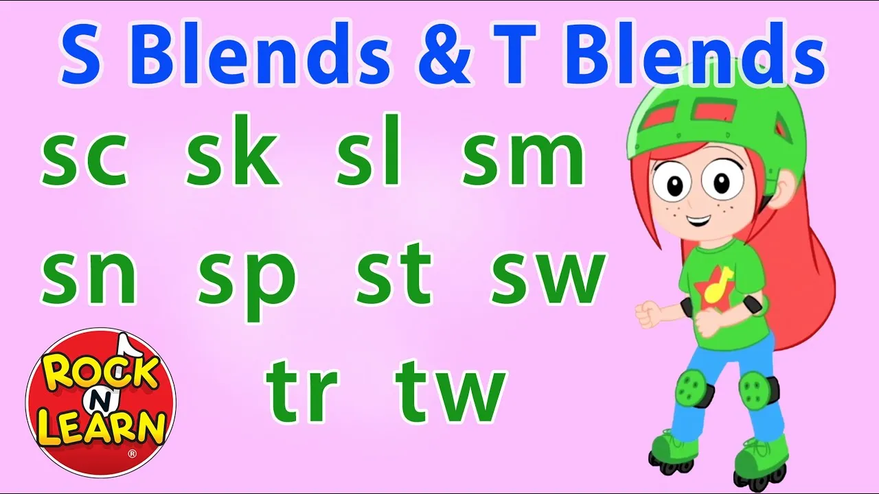 Phonics Songs | Beginning S Blends and T Blends | Rock 'N Learn - ClassX