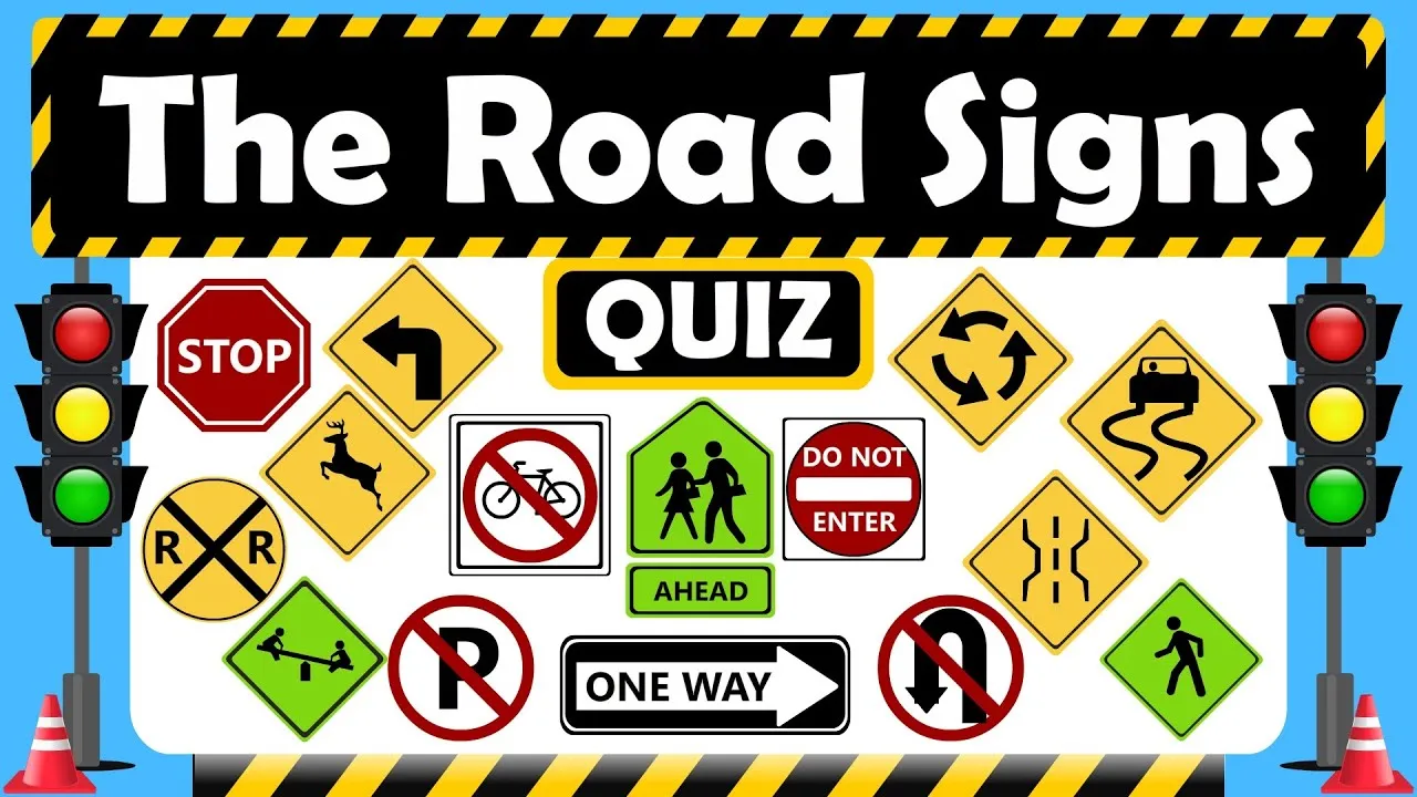 Road Signs Quiz for Kids | Guess the Road Signs | Traffic Signs Quiz ...
