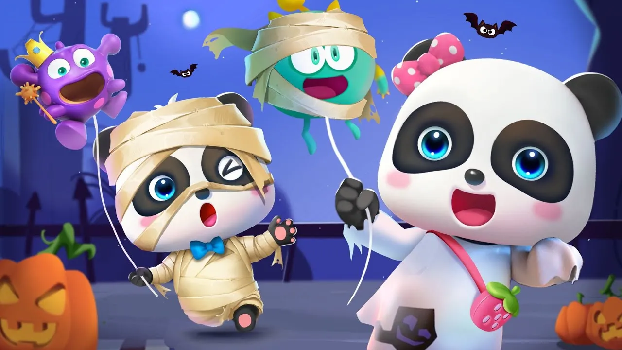 Scary Halloween Party | Halloween Cartoon | Bad Germ Family | Halloween ...