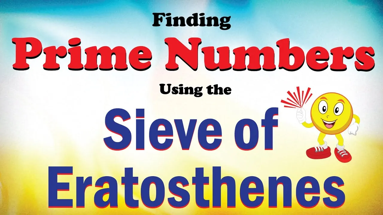 Sieve Of Eratosthenes Finding Prime Numbers Classx
