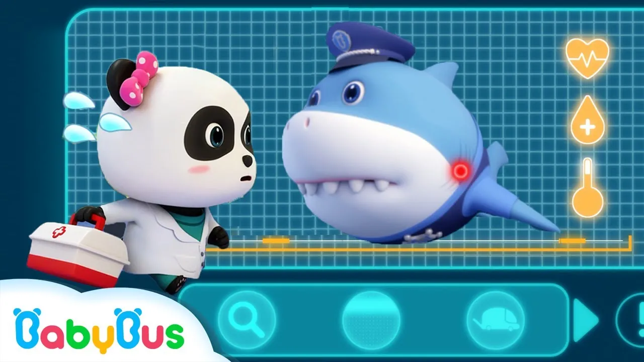 Super Panda Rescues Police Shark | Super Rescue Team 8 | Baby Shark ...
