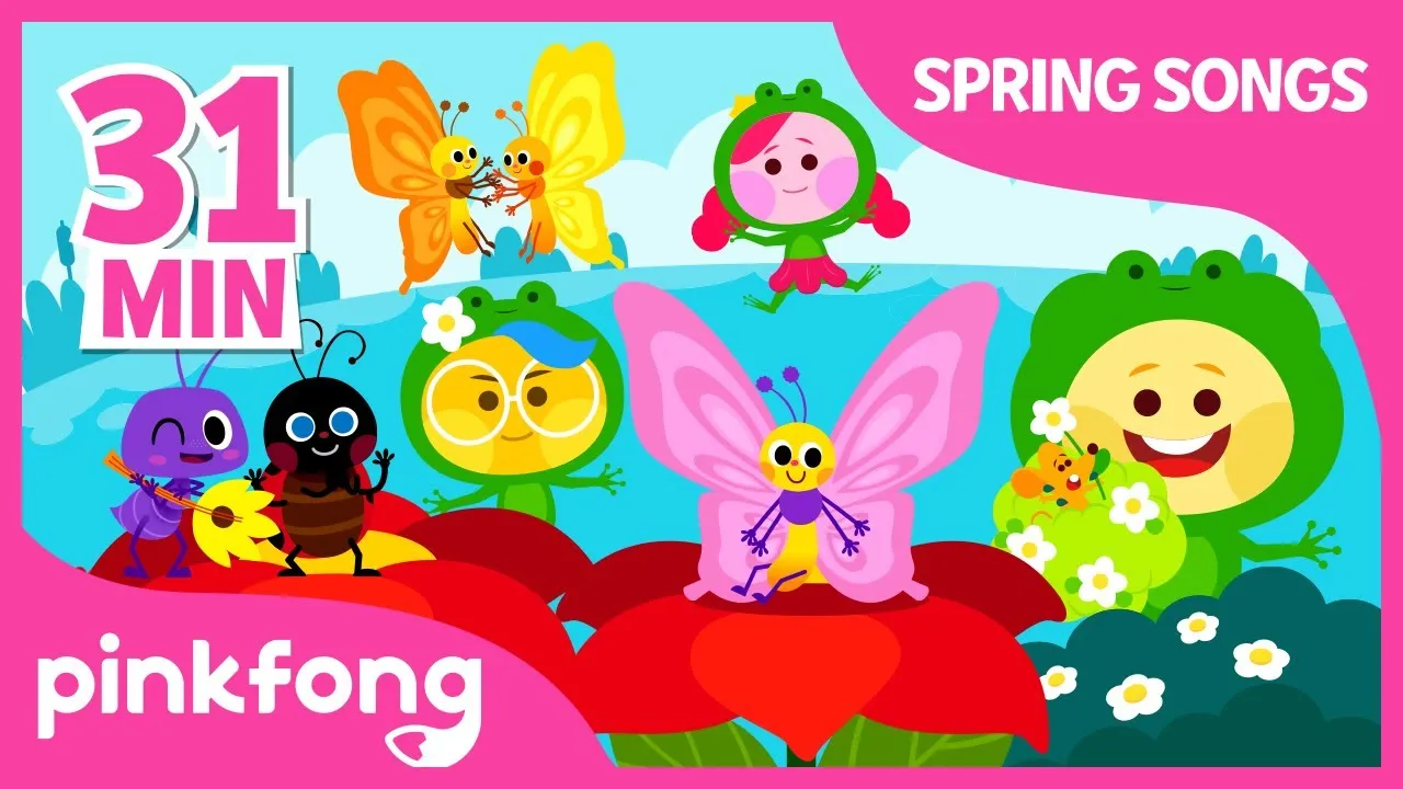 Ten Little Frog Kids and more | +Compilation | Spring Songs - ClassX