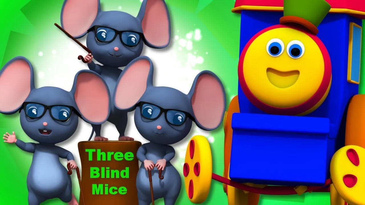 Three Blind Mice | Bob The Train Cartoons | Nursery Rhymes For Babies ...
