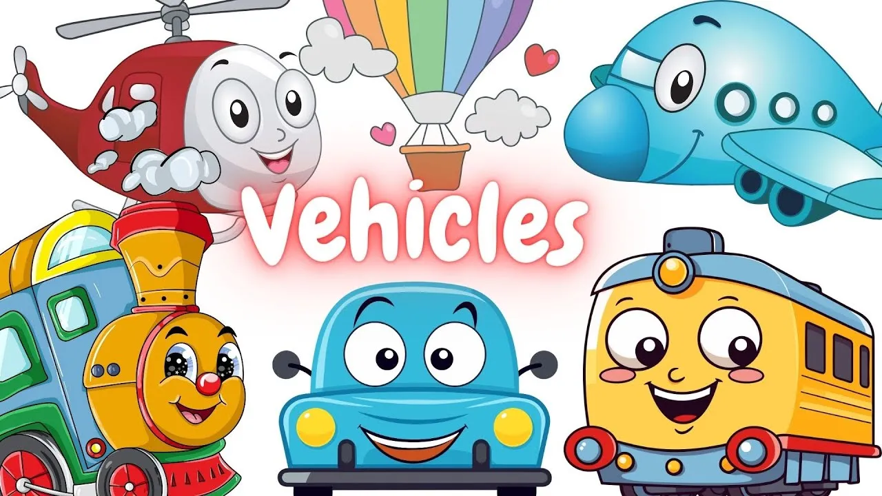 Vehicles Names for Kids | Videos for Kids | Vehicle Sounds - ClassX