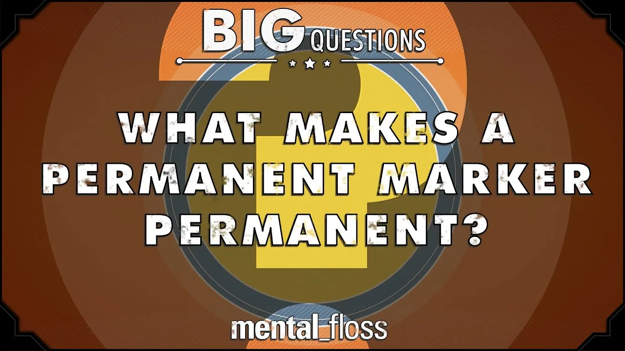 What makes a permanent marker permanent? - Big Questions - (Ep. 28 ...