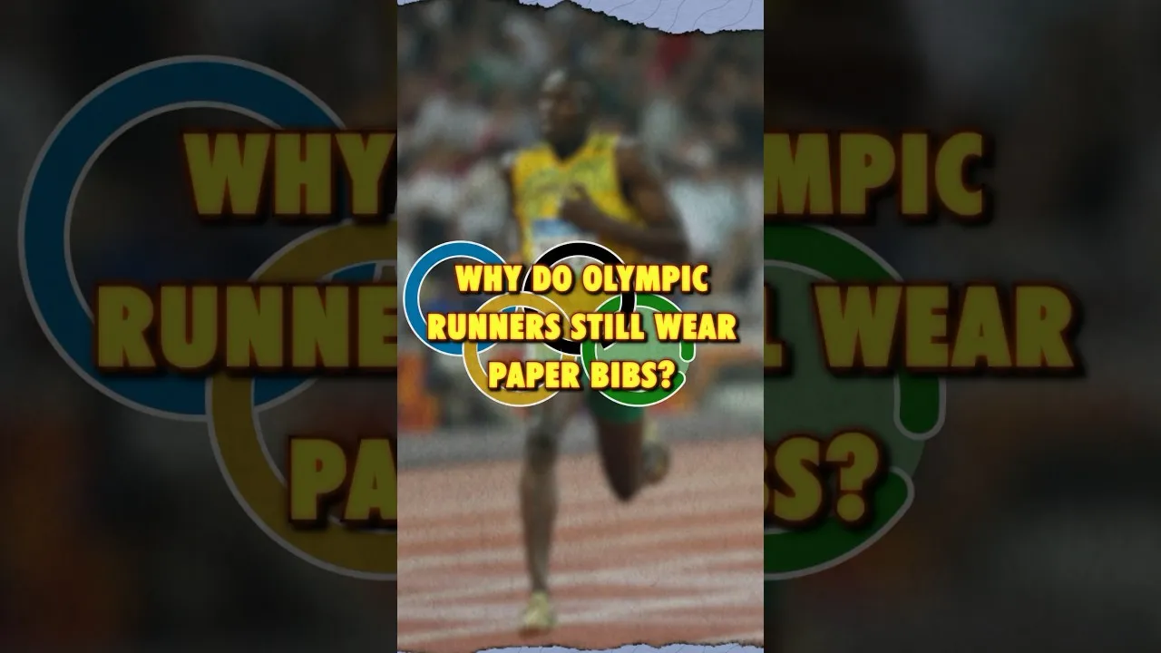 Why Do Olympic Runners Still Wear Paper Bibs? #olympicgames #olympics ...