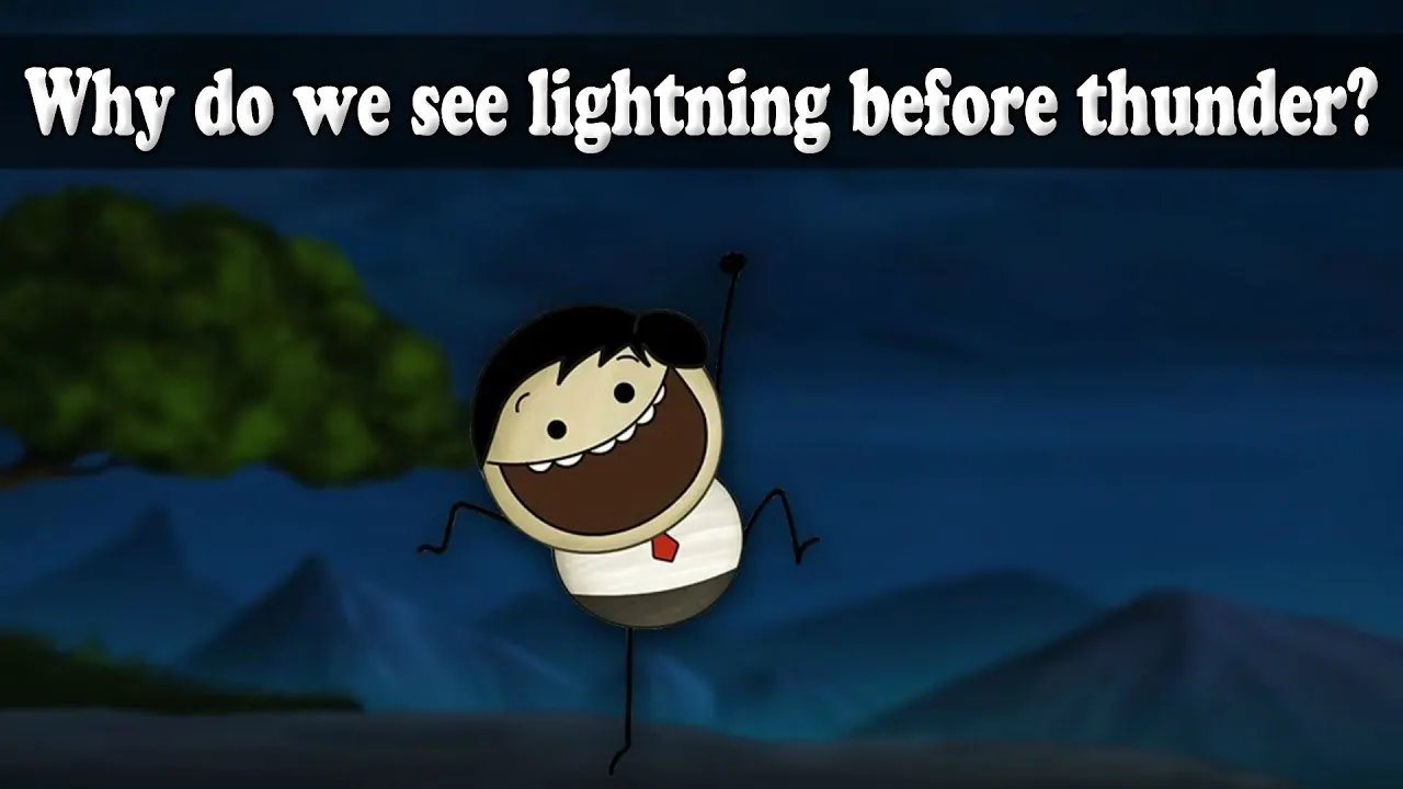 Why do we see lightning before thunder? - ClassX