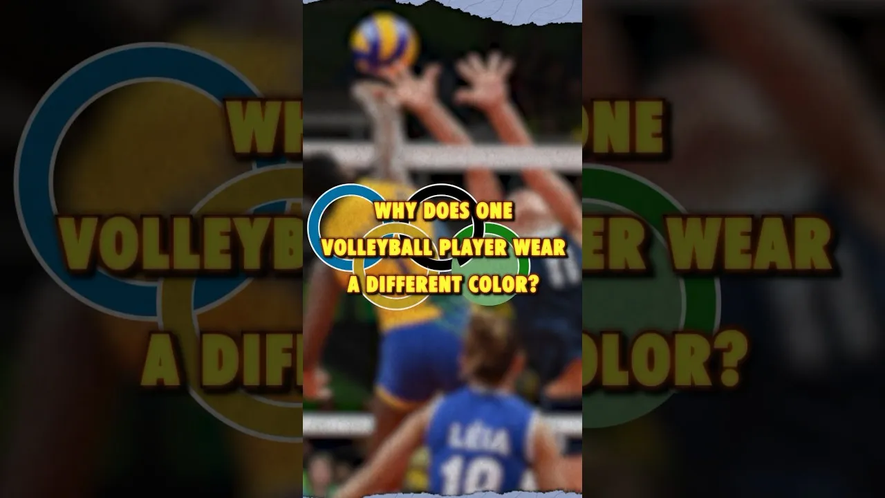 Why Does One Volleyball Player Wear a Different Color? ???? #olympics # ...
