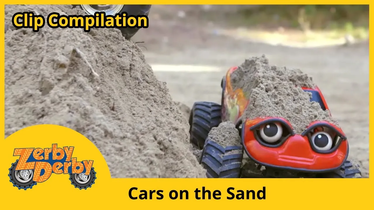 Zerby Derby |????| CARS ON THE SAND |????️| Best of Summer | Clip ...