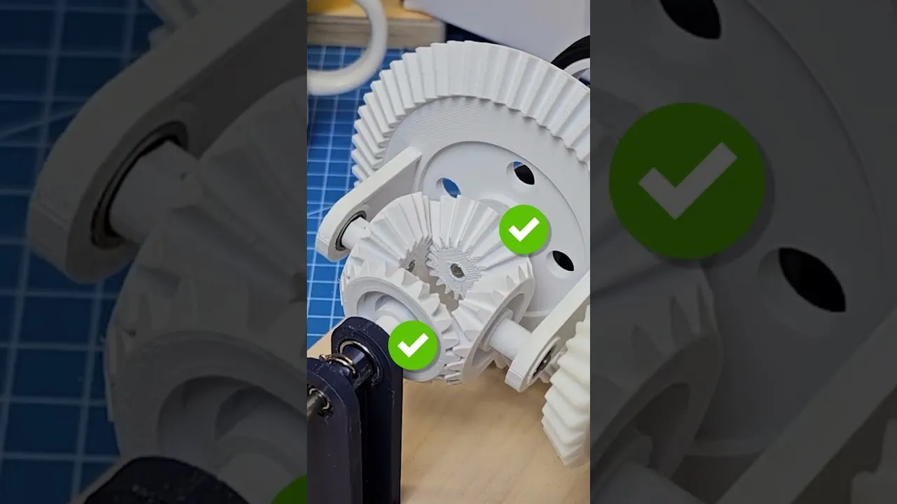 How to build gear set for rear differential 3D print - ClassX