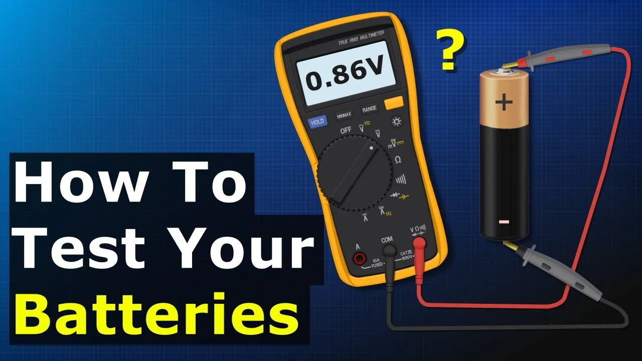 Testing Batteries With a Multimeter - AA Battery Test - ClassX